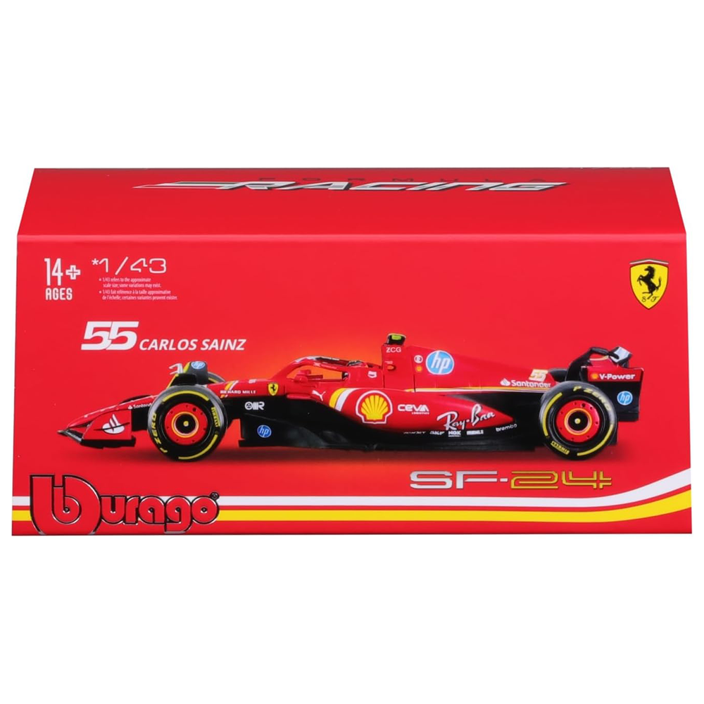 F1 Ferrari SF-24 Carlos Sainz - 1:43 Scale Model with Helmet – Haynes ...